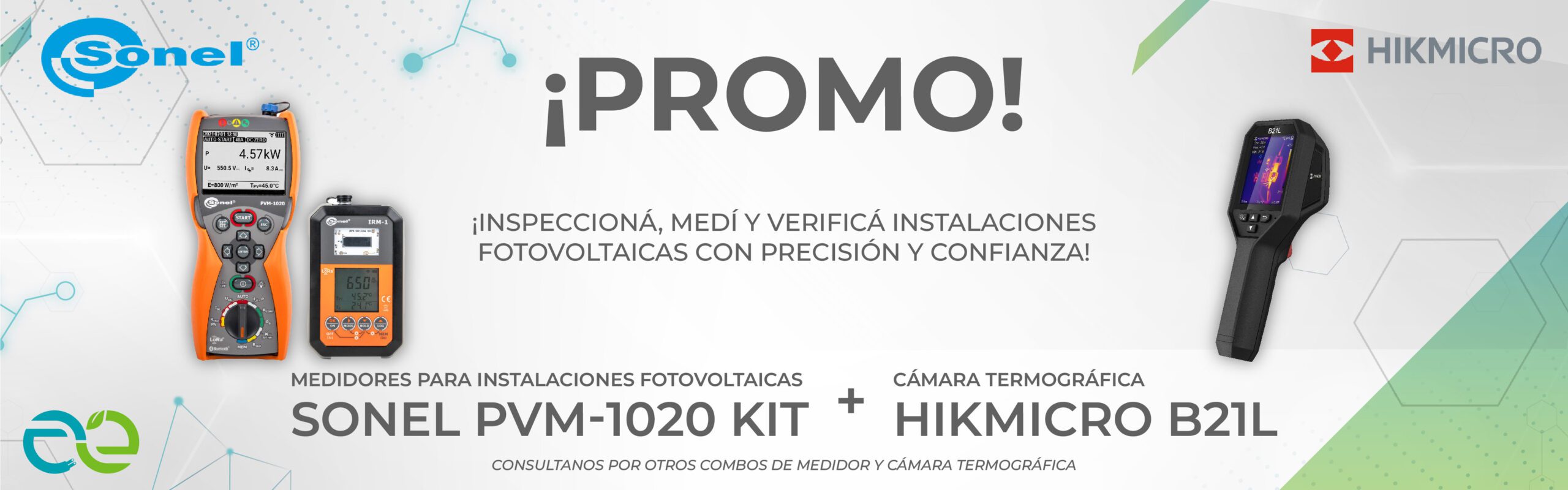 PROMO: Kit Sonel PVM 1020 y Cámara termográfica Hikmicro B21L - Espa Elec