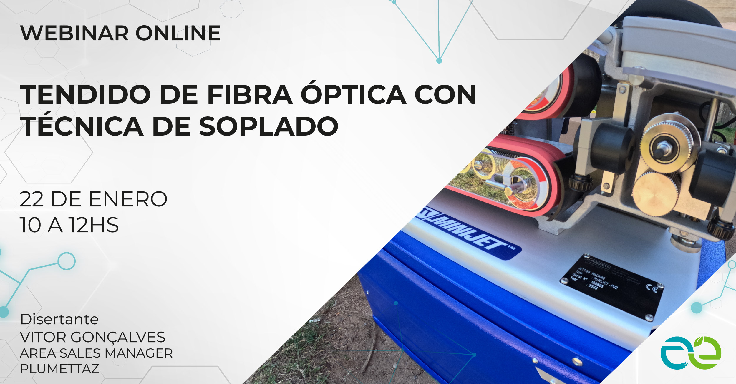 Webinar Online de «Tendido de fibra óptica con técnica de soplado» - Espa Elec