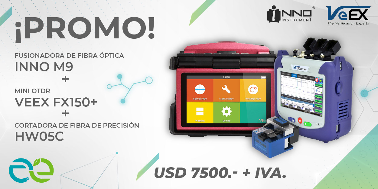 PROMO: Fusionadora INNO M9 y Mini OTDR VeEX FX150+ - Espa Elec